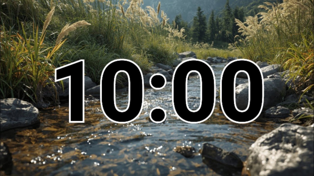 10-Minute Mountain Stream Timer – Relax with Clear Water & Tall Reeds ...