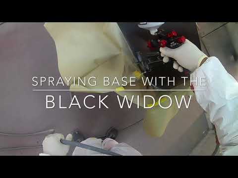 Doing Bodywork And Spraying Base coat And Clear Coat With The Black Widow from Harbor Freight.