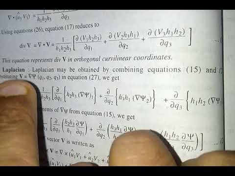 Laplacian and curl in orthogonal curvilinear coordinates - YouTube