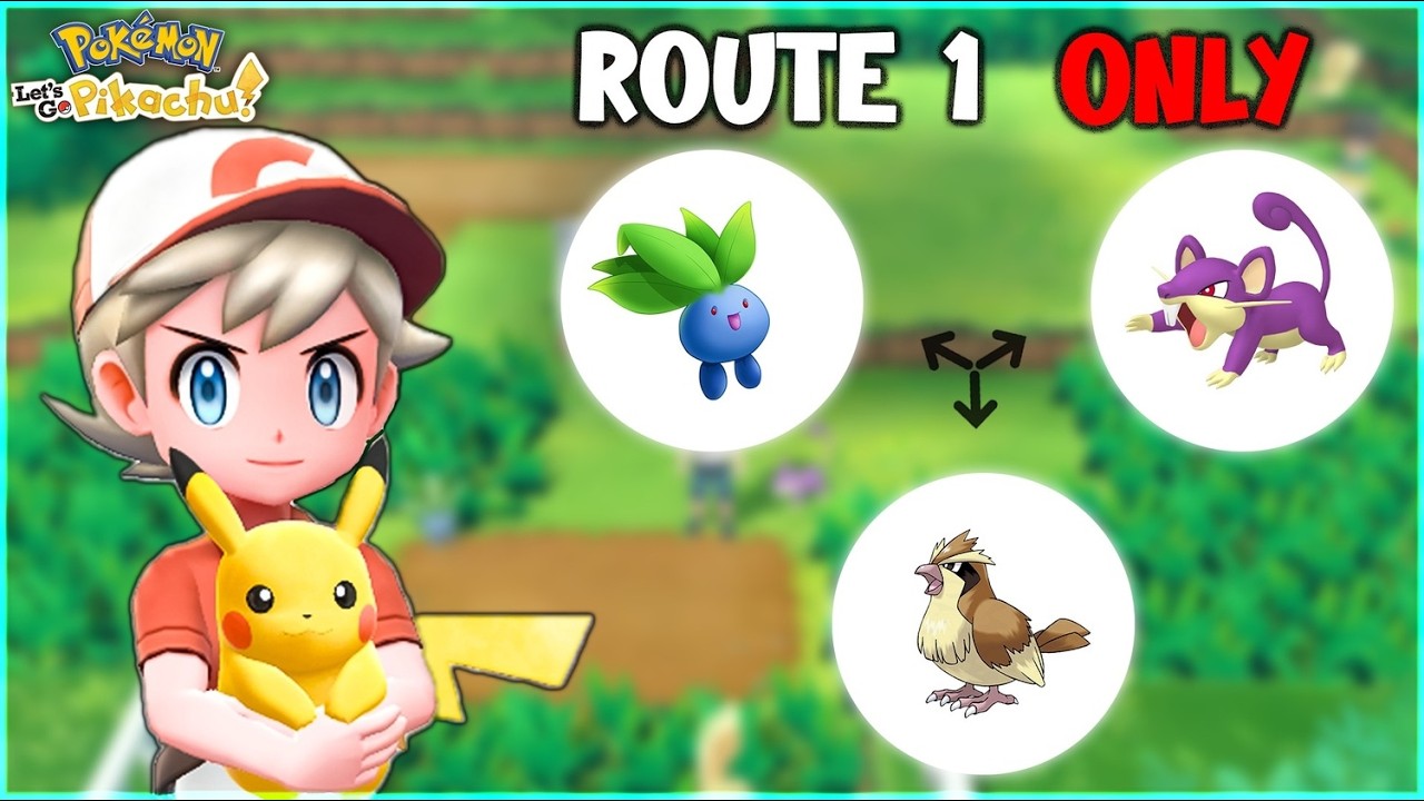Can You Beat Pokemon LetsGo with ONLY Route 1 Pokémon? - YouTube