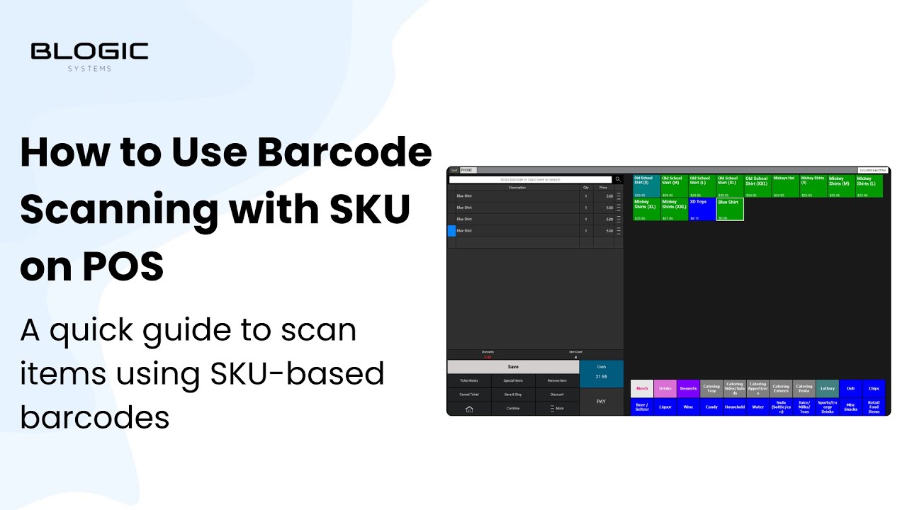 POS Training: How to Use Barcode Scanning with SKU on POS - YouTube