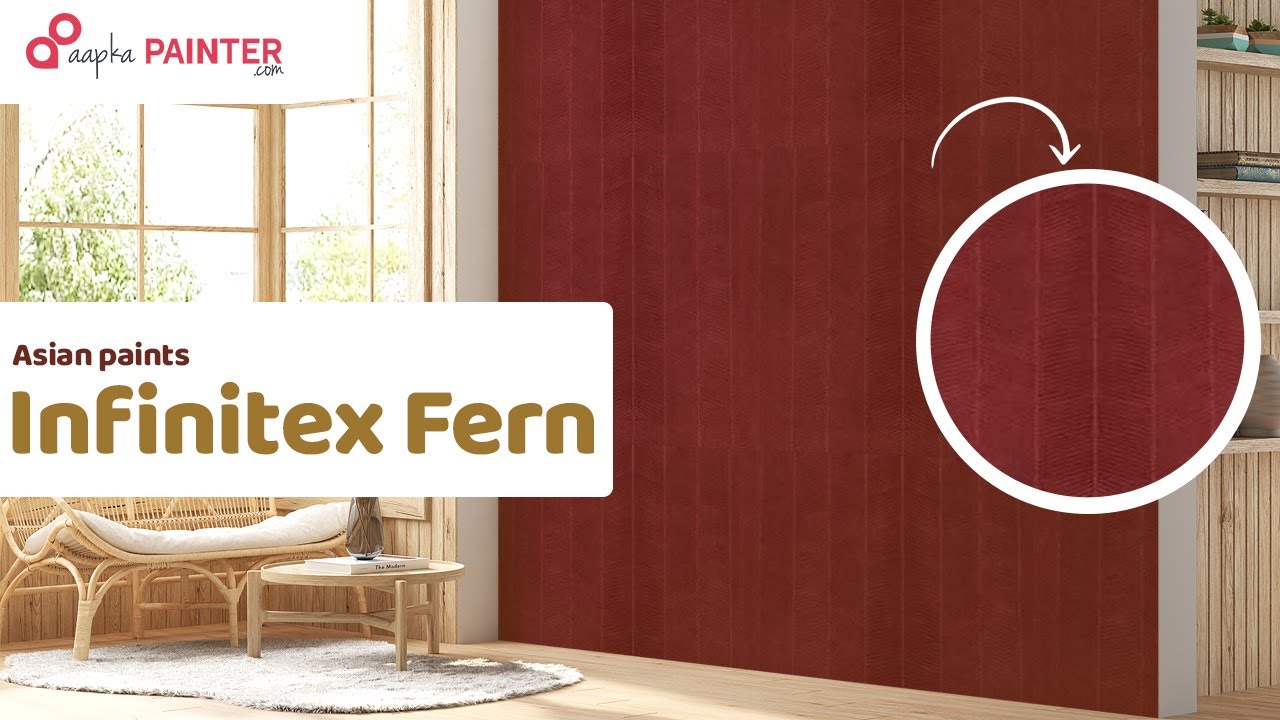 How to do Asian Paints Infinitex Fern Texture | AapkaPainter | Wall ...