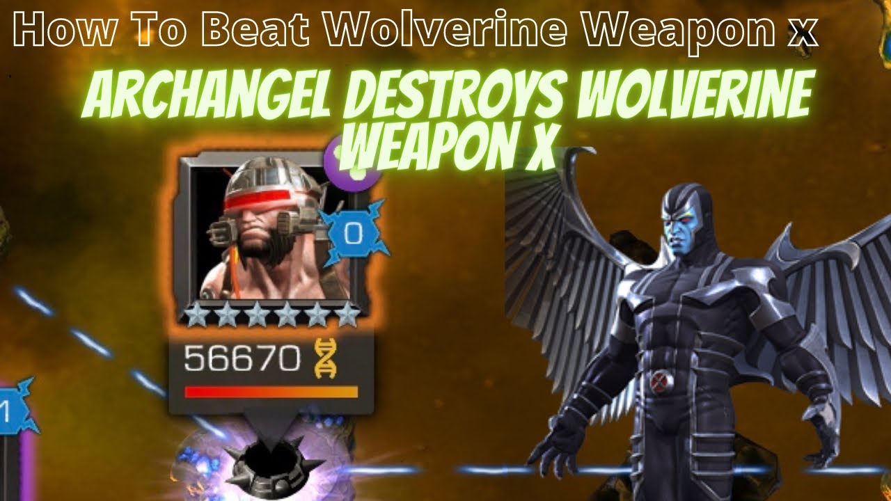 MCOC How to Beat Wolverine Weapon X | Archangel |Side Quest Cataclysm ...