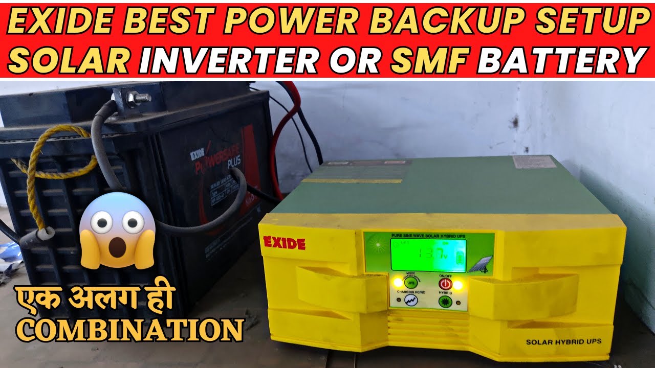 Exide Solar Inverter Or UPS Battery, Inverter Battery Unique ...