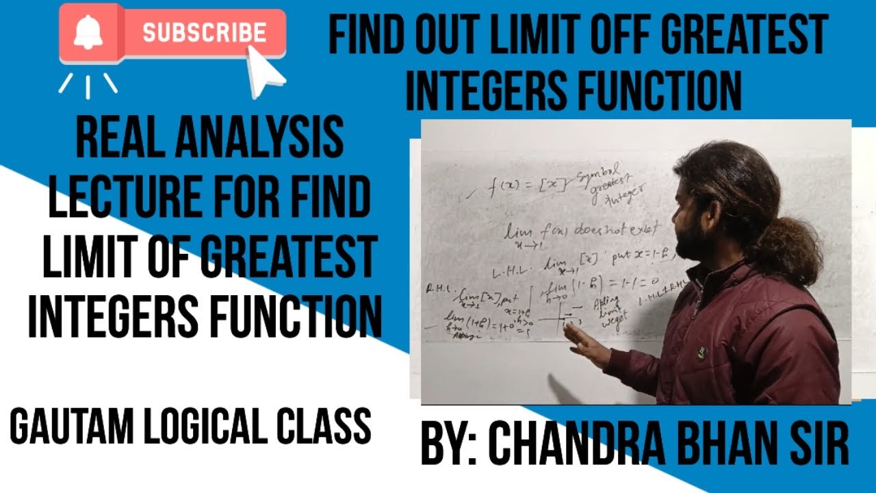 greatest integers function find limit of function by left hend limit ...