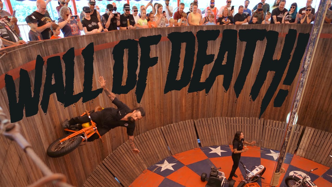 Most Dangerous Stunts on a Motorcycle - Wall of Death! - YouTube