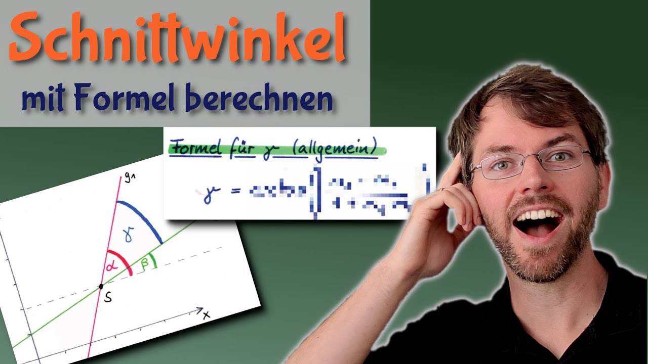 Schnittwinkel: DAS kennst du noch nicht! | mit Formel berechnen ...