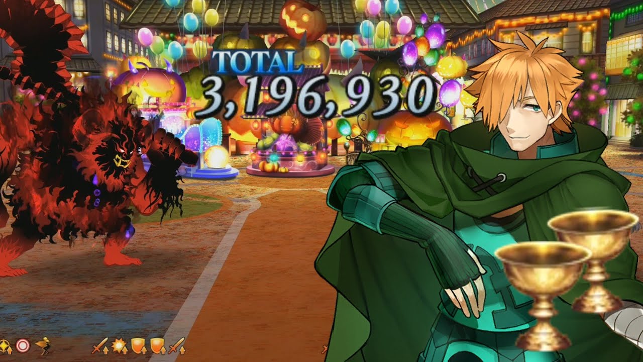 【FGO】Robin Hood 1 Turn Oniland 2.5M HP Raid Boss - YouTube