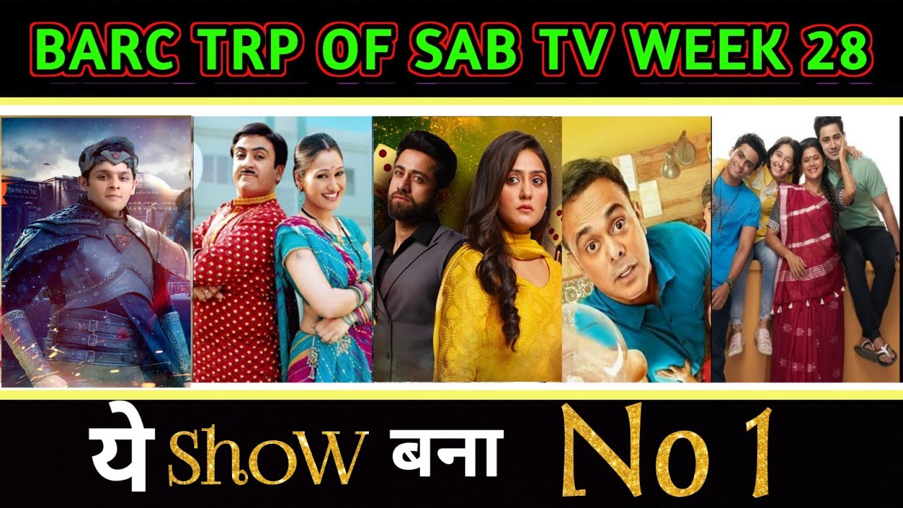Sab TV All Shows Trp of This Week | Barc Trp Of Sab TV | Trp Report Of ...