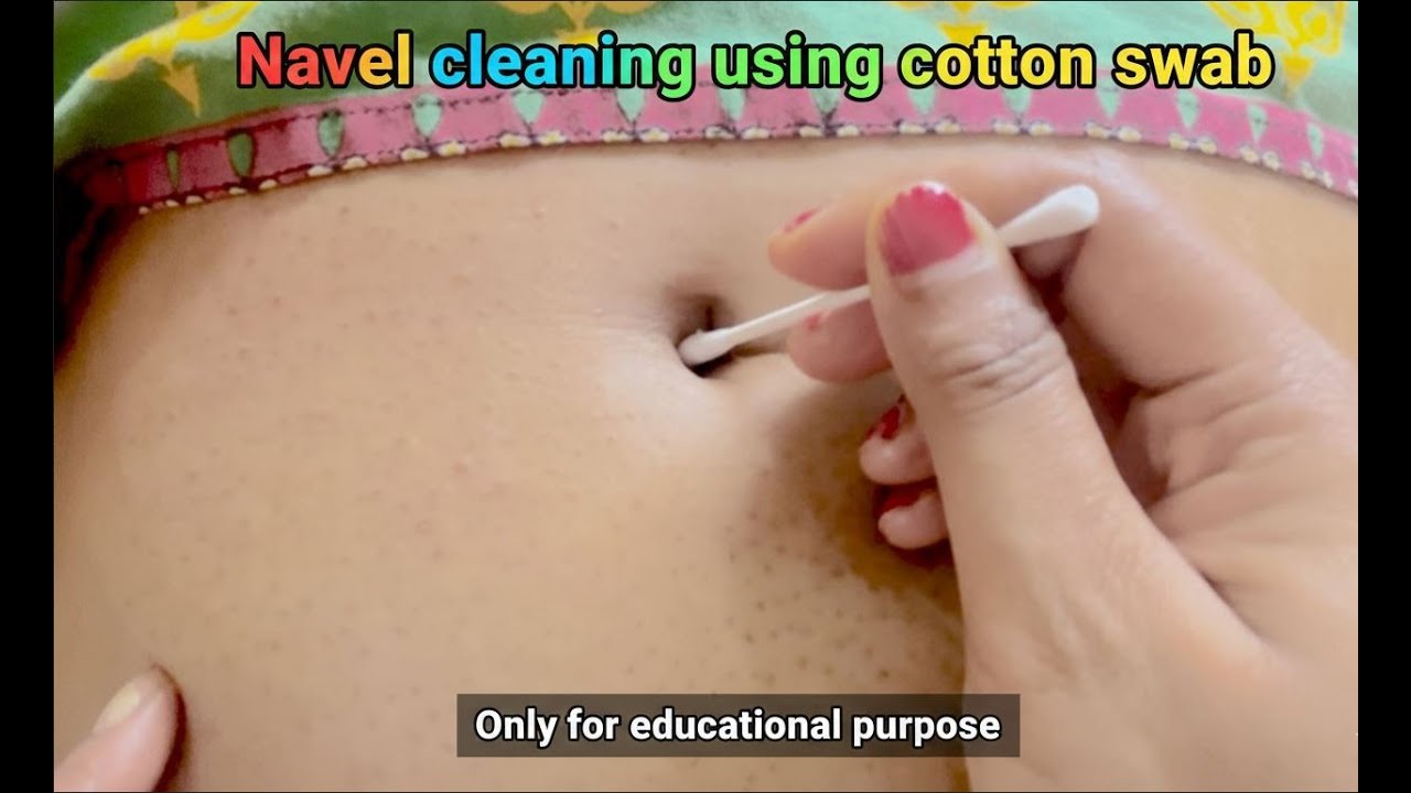 🧼 How to Clean Your Navel Safely | Easy Cotton & Swab Method (Hygiene ...