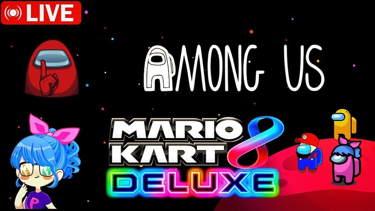 Among Us & Mario Kart 8 Deluxe - Sus Races with Viewers - Road to 2k ...