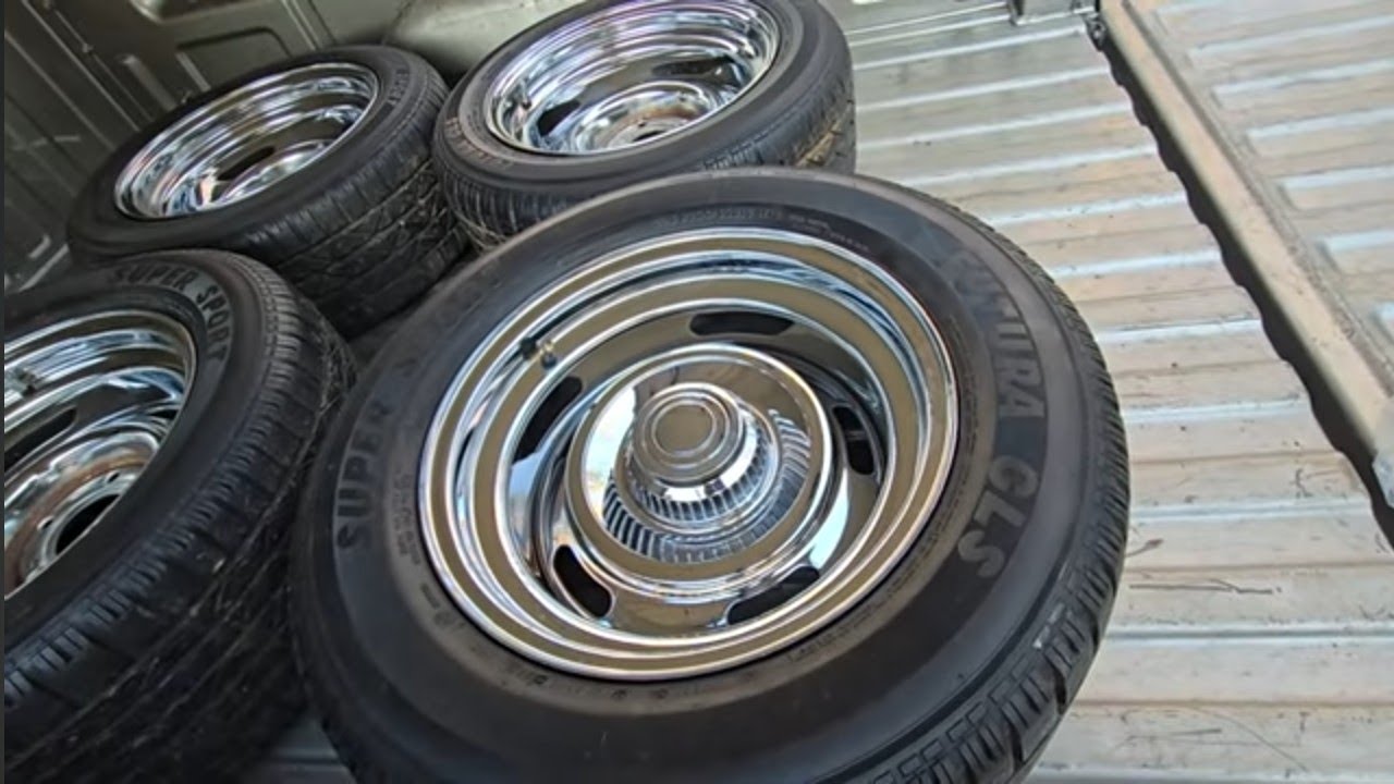I bought a set of 15x8 Chrome Corvette Rally Wheels with 5x5 Chevy ...