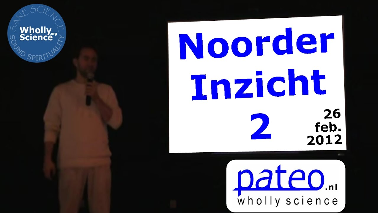 Johan Oldenkamp presenteert Wholly Science tijdens Noorder Inzicht 2 ...