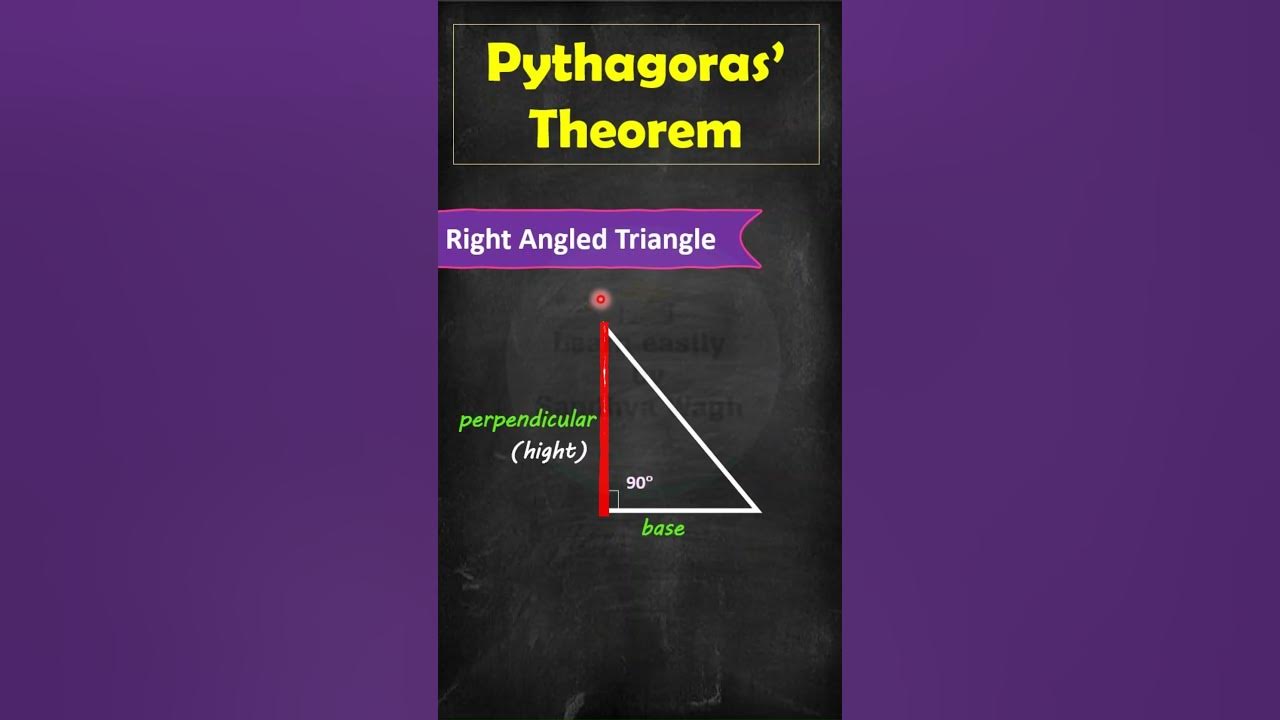 Pythagoras' Theorem | Easy Math Tutorial | Maths Tricks | #math #mathematics #maths - YouTube