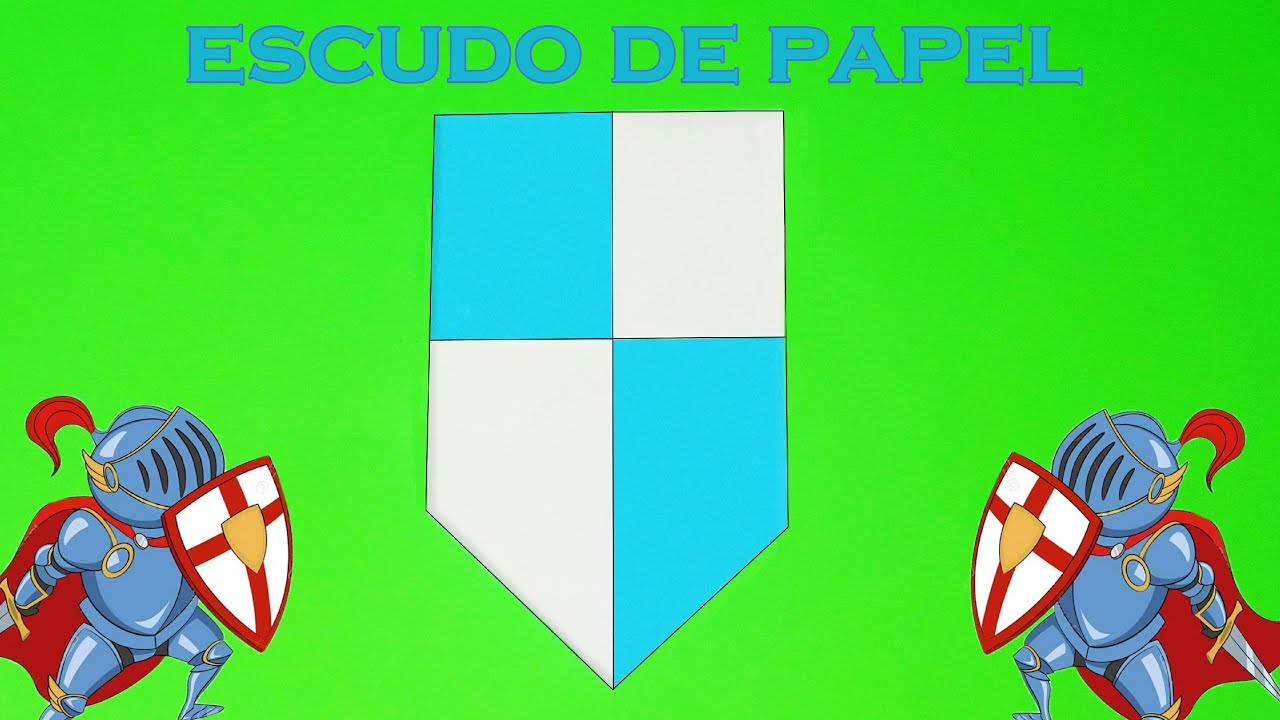 Como hacer un ESCUDO de papel fácil 🛡️ - YouTube