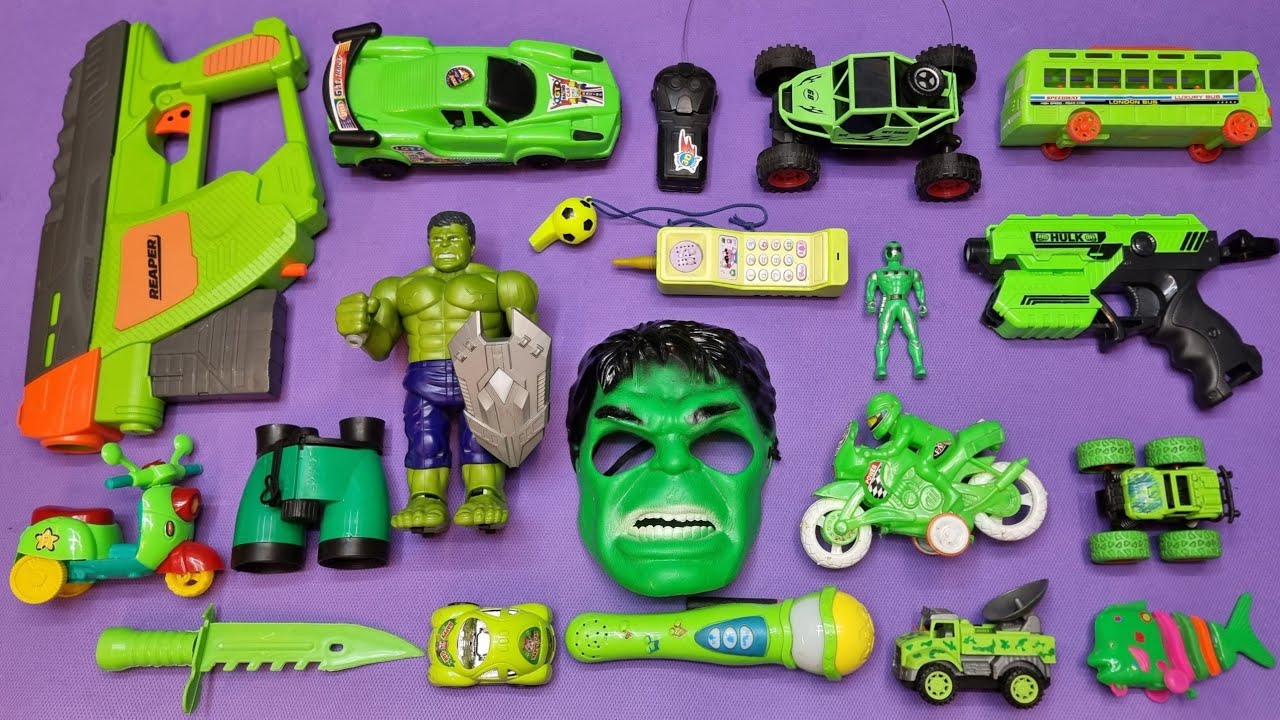 Hulk Toys! Soft Bullet Gun Hulk Figure RC Car Bike Bus Scooty Mobile ...