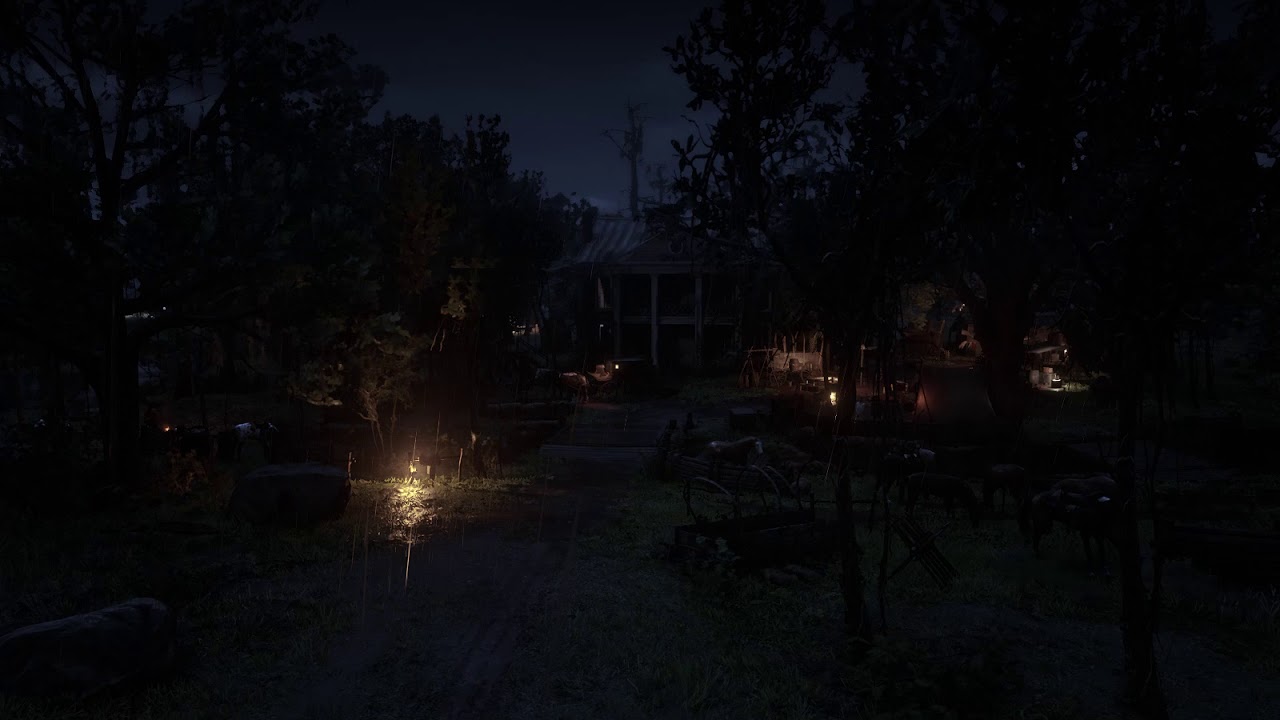 RDR2 Shady Bell At Night Ambience - YouTube