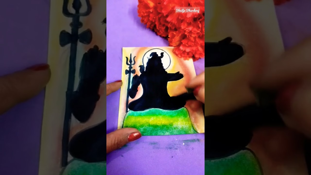 #beautiful Shiv Shambhu drawing #youtubeshorts #artist #shailja #viral ...