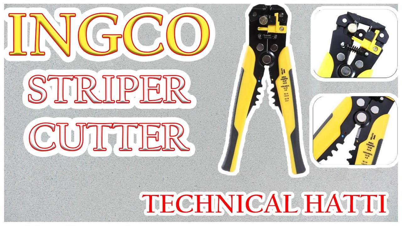 ingco automatic wire stripper 3 in 1 wire striper crimper and cutter ...