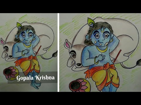 #Gopala#Krishna drawing for kids - YouTube