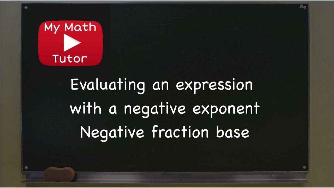 ALEKS | Evaluating an expression with a negative exponent: Negative integer base (Updated) - YouTube