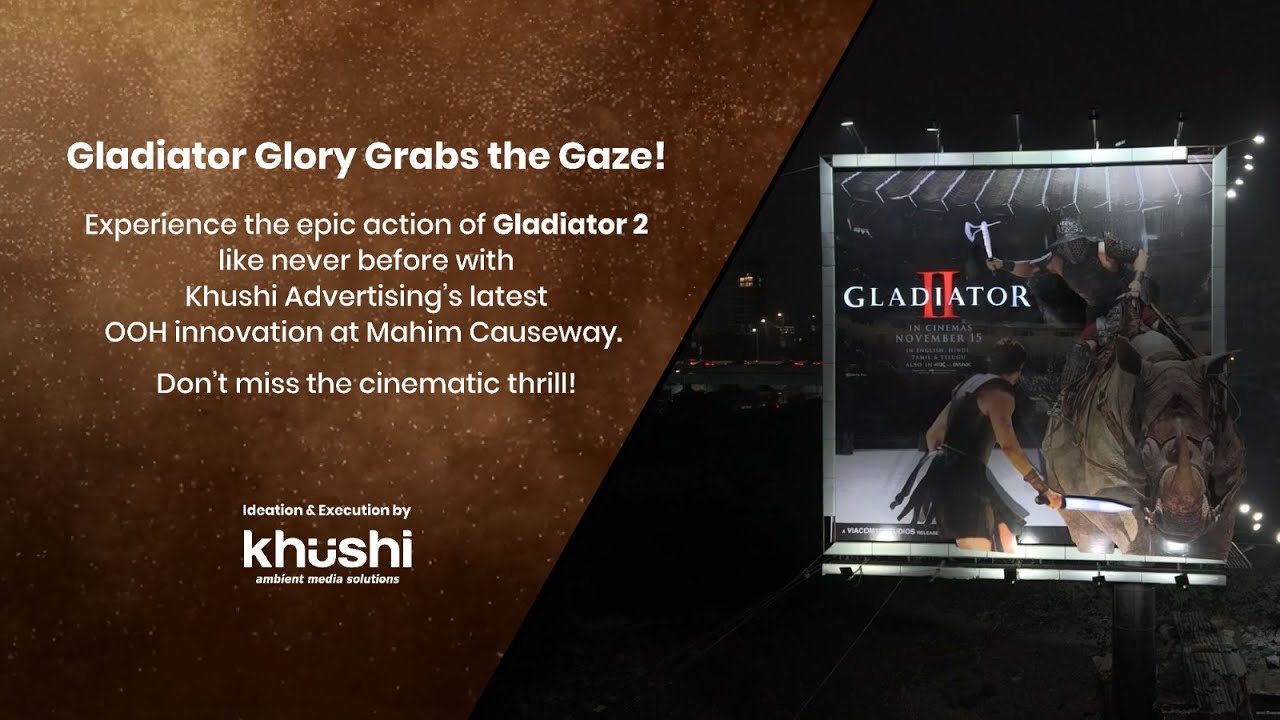 Experience the epic action of Gladiator 2 ⚔️ | Khushi Advertising ...