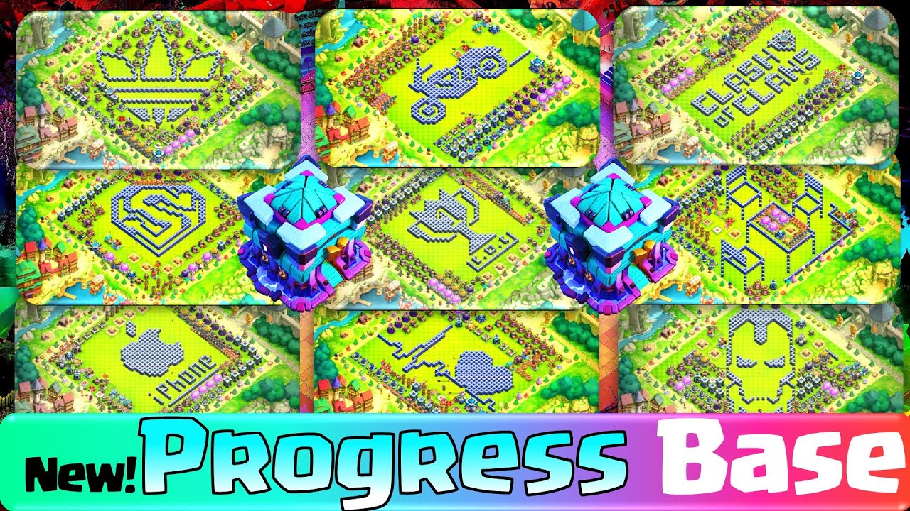 New! TH13 Progress Base and Showcase Base with Link! COC TH13 Funny Troll Base 2024 - YouTube