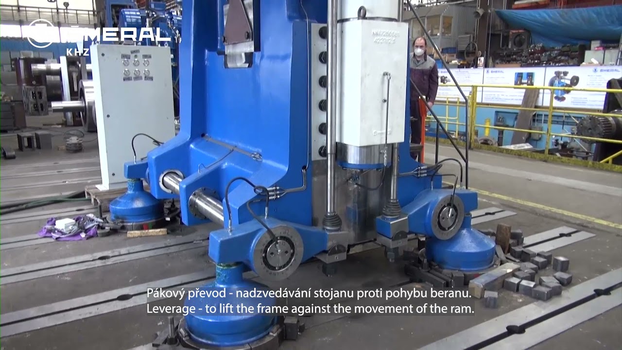 Šmeral KHZ - Pneumaticko-hydraulický buchar / Pneumatic-hydraulic drop ...