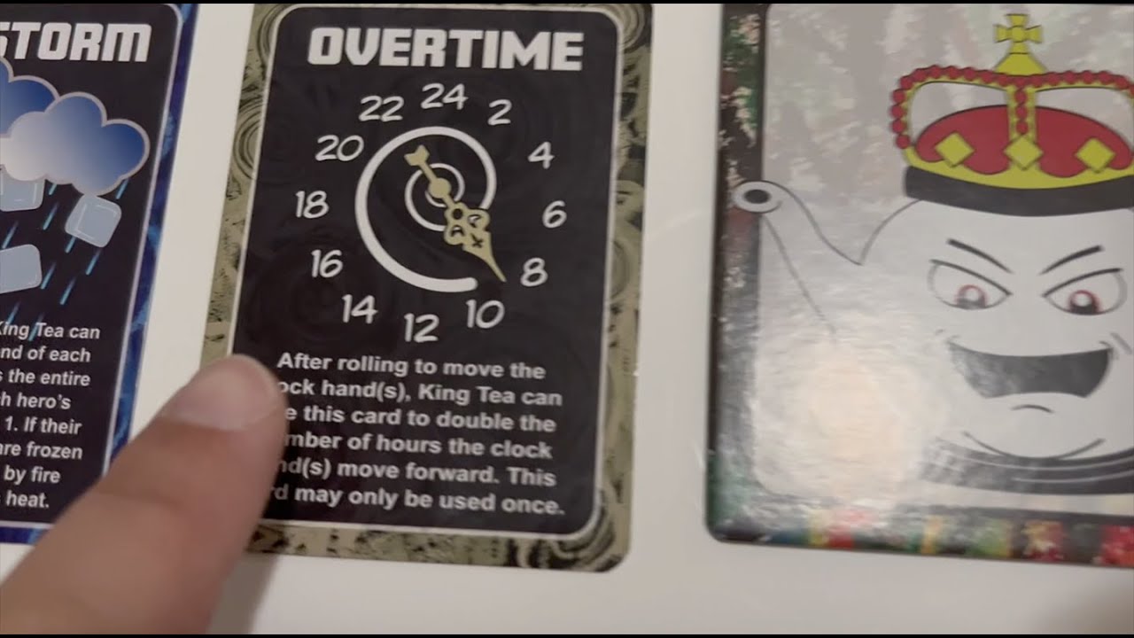 Tutorial 19-c: King Tea: Overtime card - YouTube