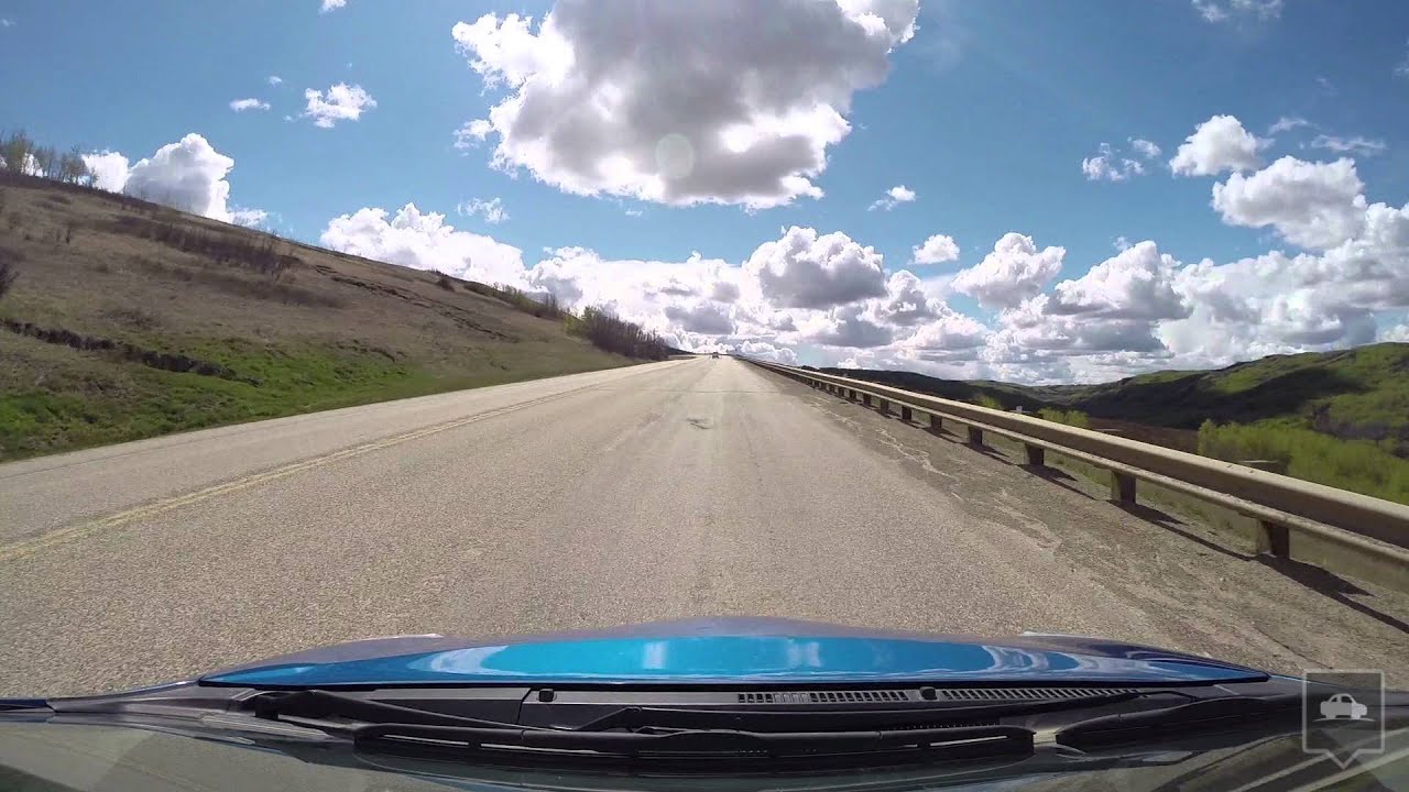 Crossing Peace River at Dunvegan Bridge - YouTube