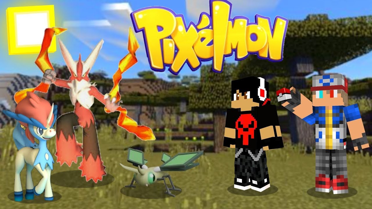 Pixelmon 2x2 05# Conseguimos 2 novos pokémon e também nova mega ...