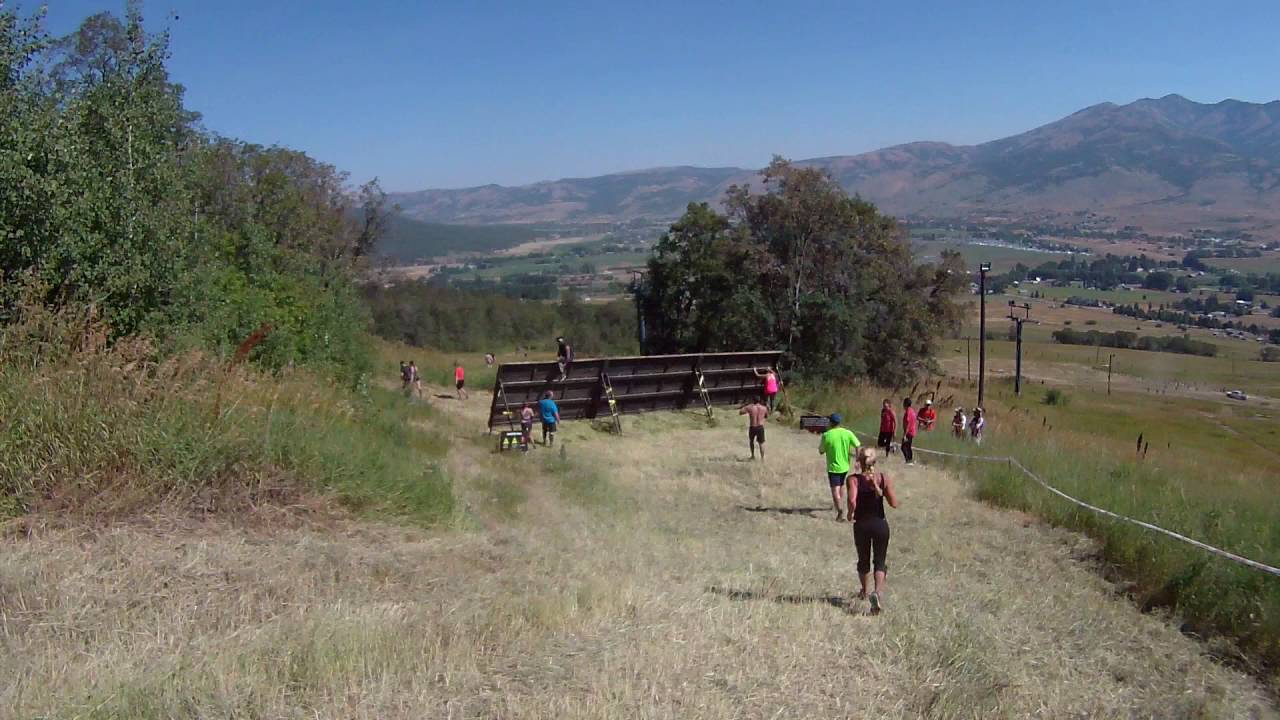 Inverted Wall Obstacle Utah Super Spartan Race 2016 Nordic Valley Ski ...