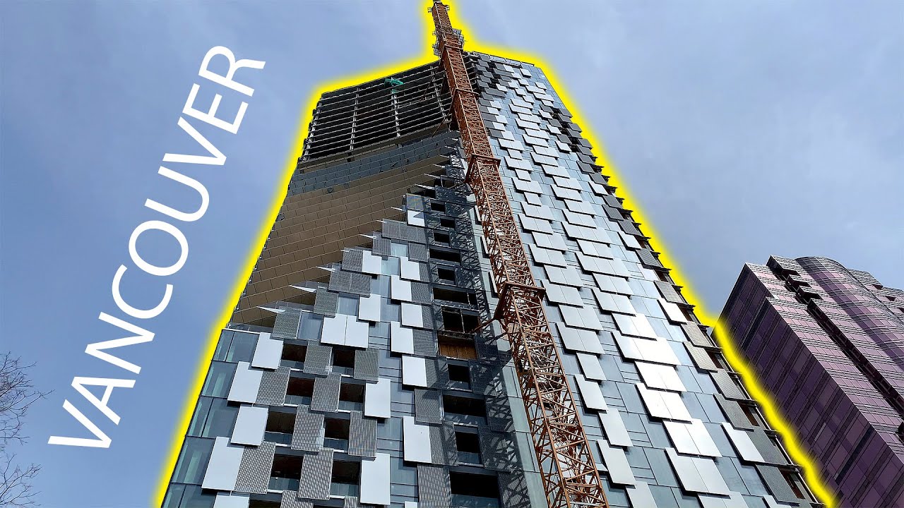 Super Cool Looking Vancouver Building Construction - YouTube