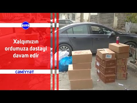 Xalqımızın ordumuza dəstəyi davam edir.