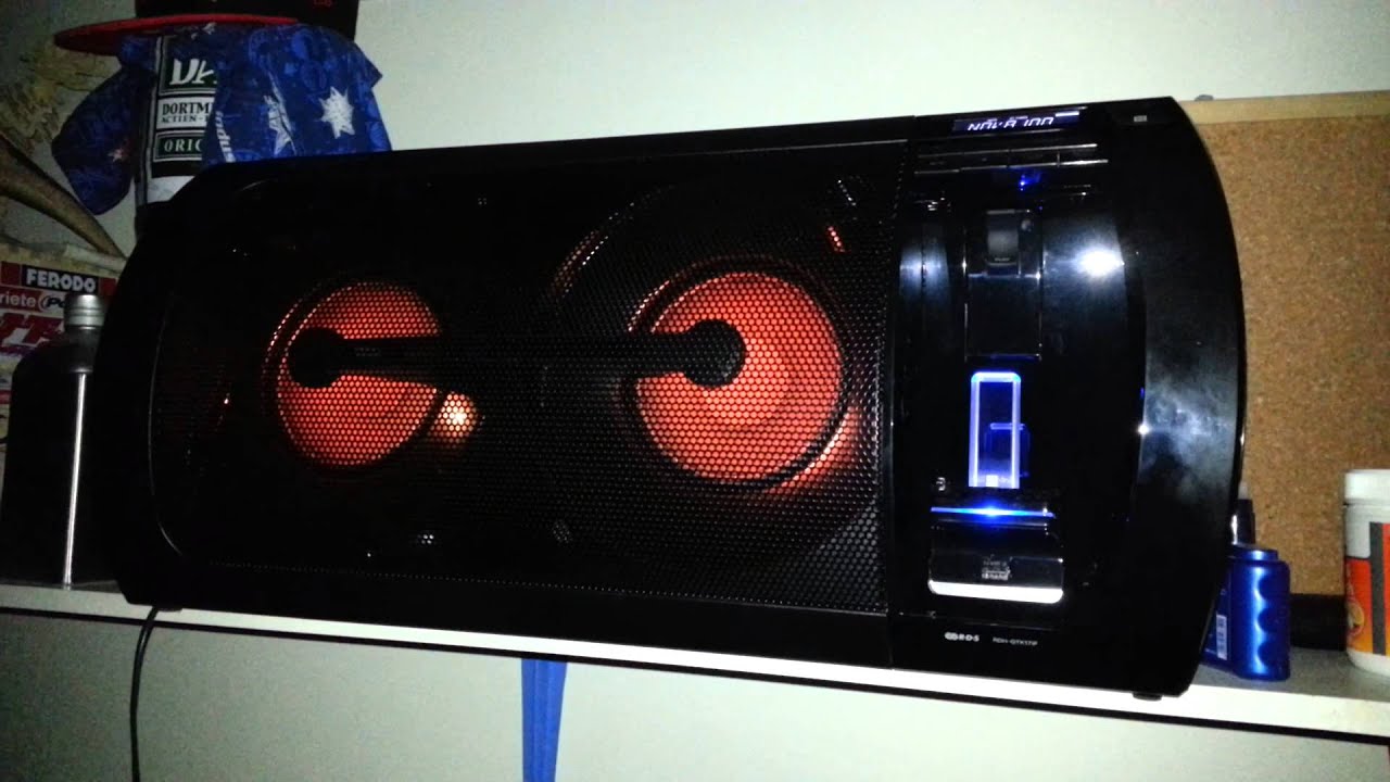 Sony personal audio boombox - YouTube