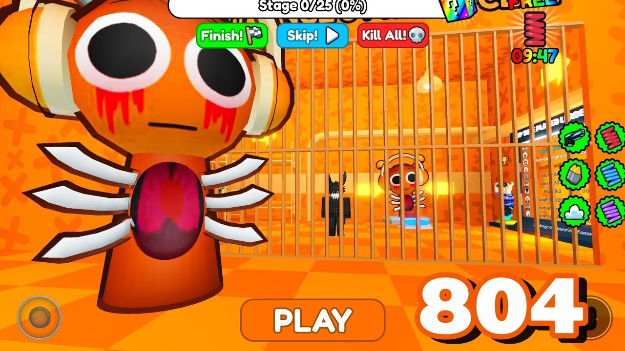 Scary Orange Sprunki's Prison Run Gameplay 804 Roblox - YouTube