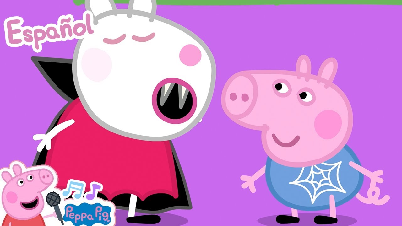 🎶 Madame Gazelle tenía un castillo 🐽💕 Halloween Peppa Pig Rimas ...