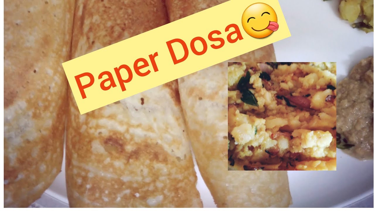 Masala Dosa |Indian paper dosa|Simab Muzammil - YouTube