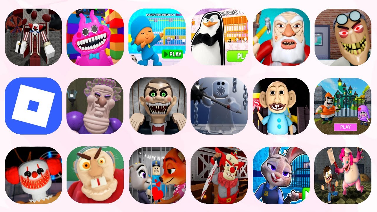 ROBLOX,THE CARNIVAL OF TERROR.PAPA PIZZA'S PIZZERIA.PO POLICE PRISON ...