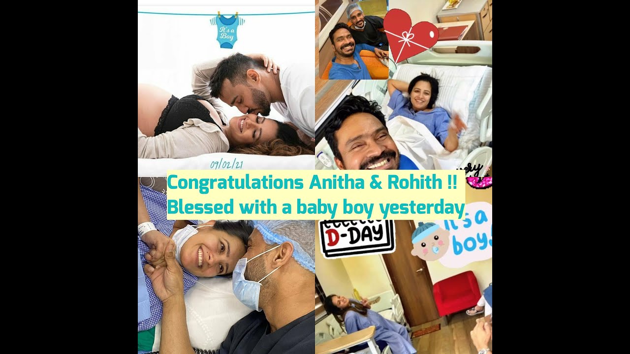Congratulations Anitha Hassanandi & Rohith Reddy !! Blessed with a boy yesterday in Mumbai - YouTube