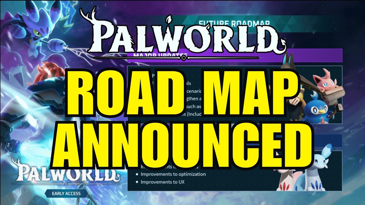 PALWORLD ROADMAP REVEALED (plus important patch notes and vote for your ...