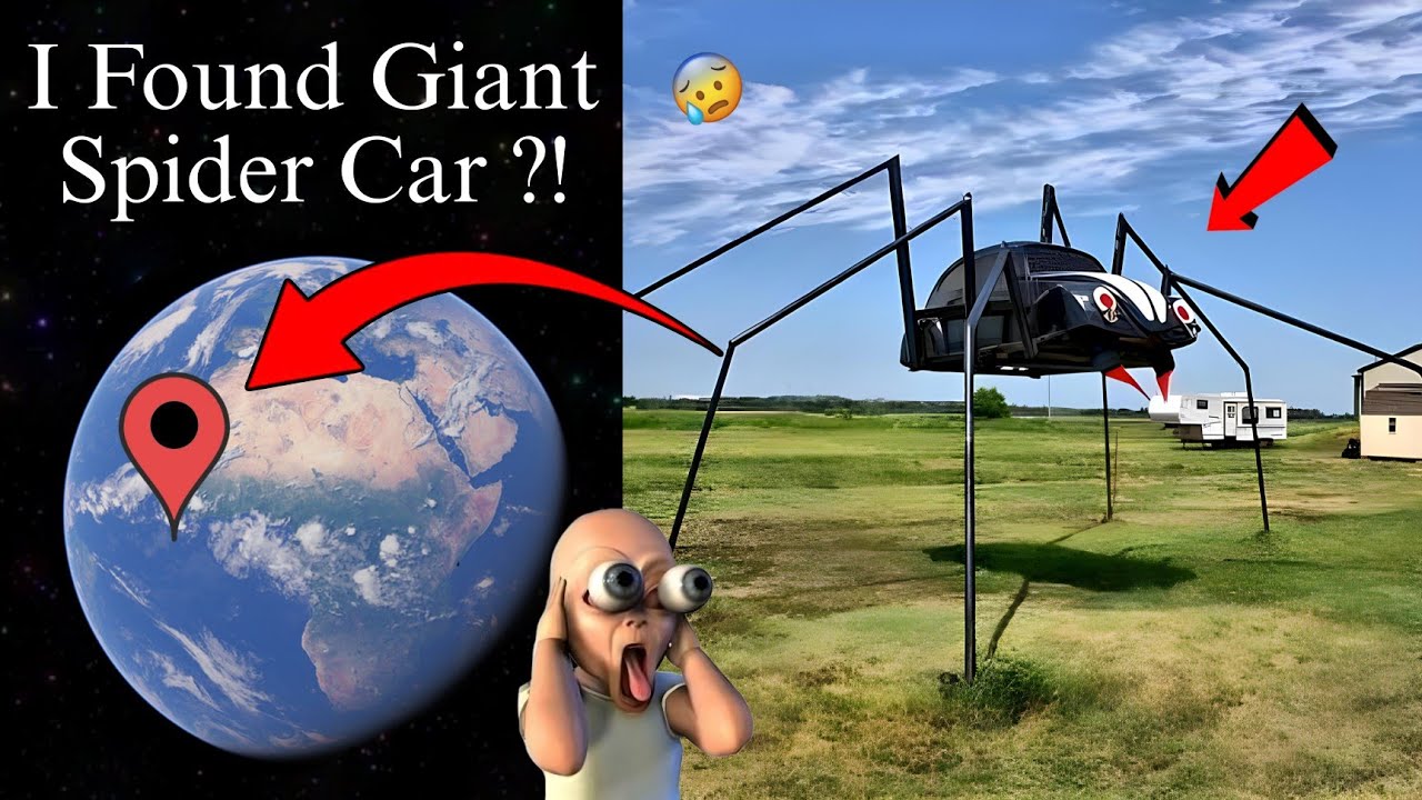 I Found Spider Car in Real Life on Google Maps and Google Earth! 🤯😰 ...