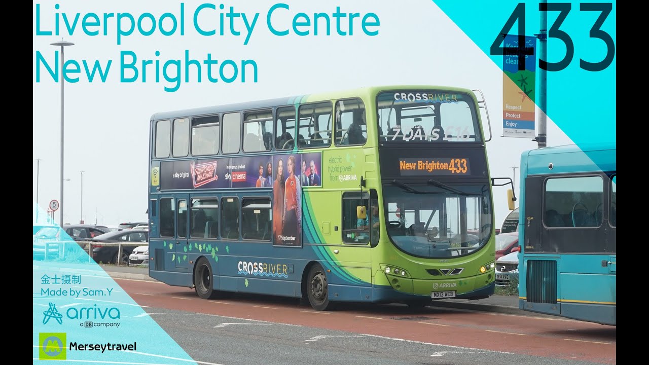Merseyside Crossriver: Liverpool City Centre 433 New Brighton - YouTube
