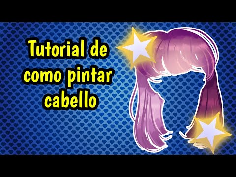 tutorial de como pintar cabello ⭐ digital ⭐ - YouTube
