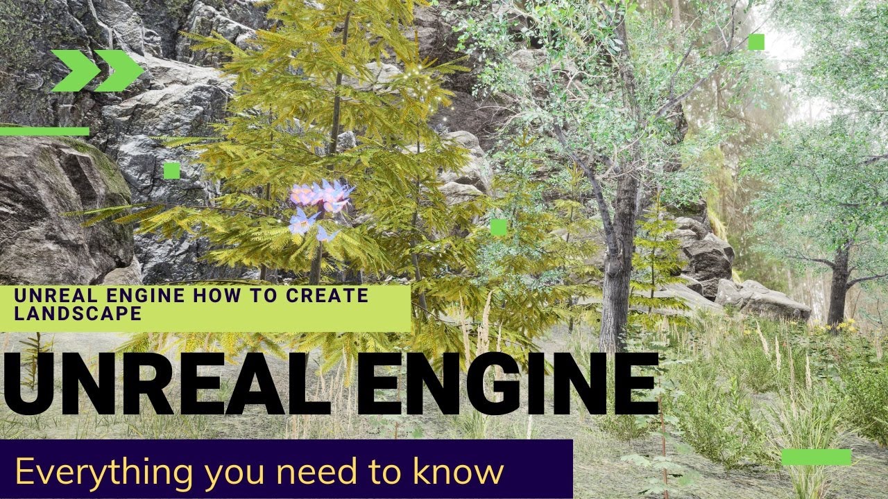 Unreal engine how to create landscape fast. - YouTube