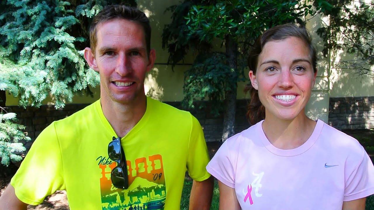 Josh Glaab and Leigh Gilmore talk about winning the HuHot Half on the ...