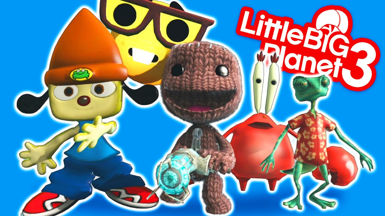 More Modded LBP Costumes - Spongebob Parappa Mr Krabs - LittleBigPlanet ...
