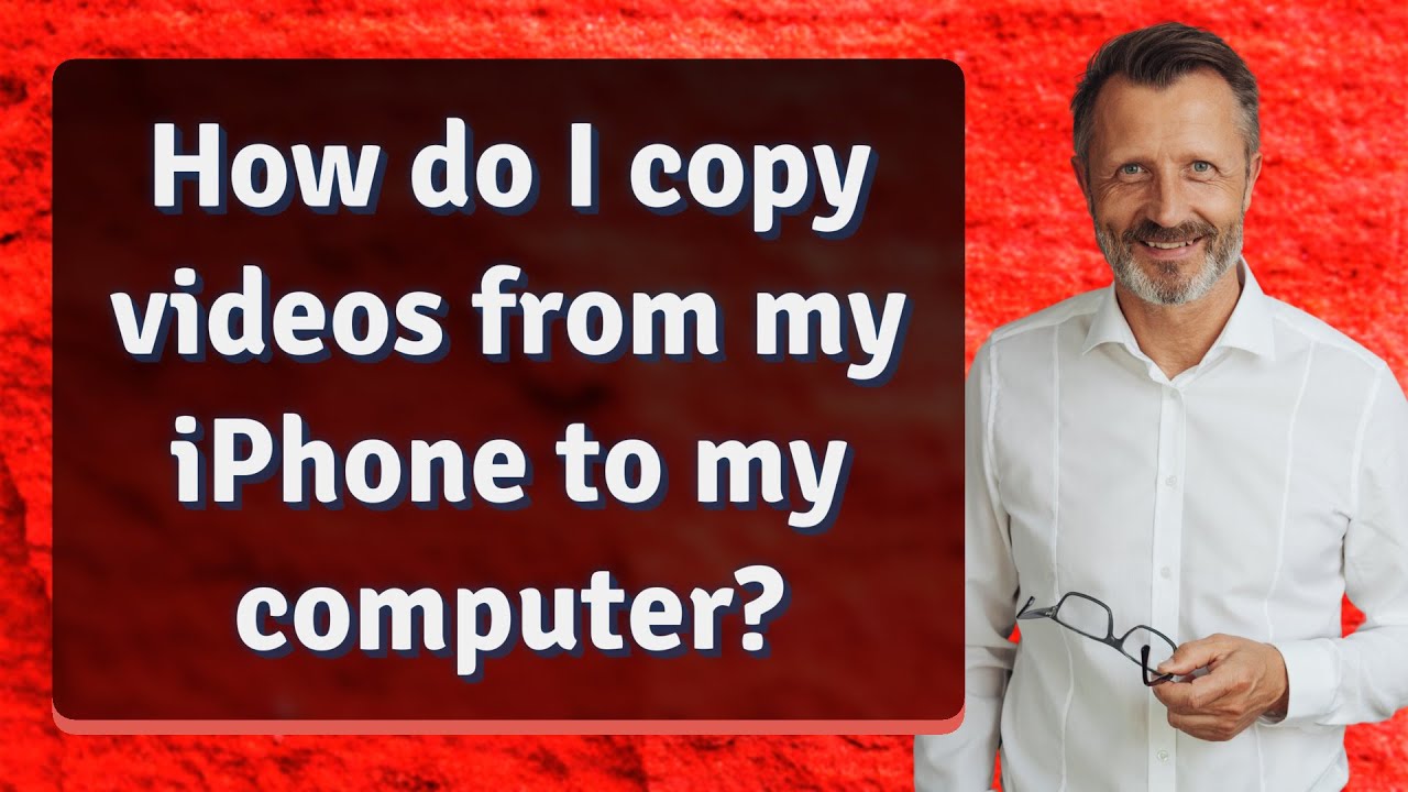 How do I copy videos from my iPhone to my computer? - YouTube