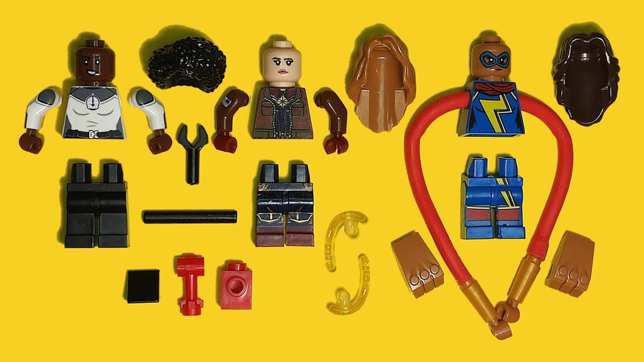LEGO The Marvels | Captain Marvel + Ms. Marvel + Photon | Unofficial ...