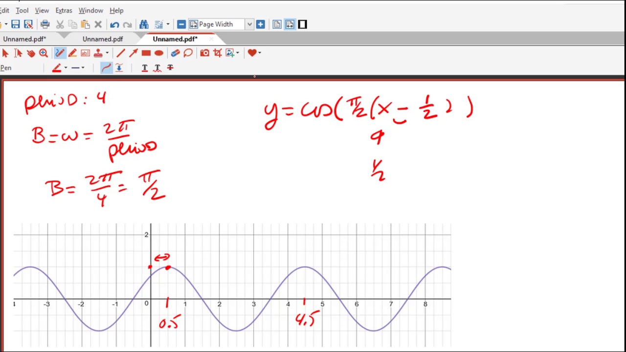 equation from graph with shift - YouTube